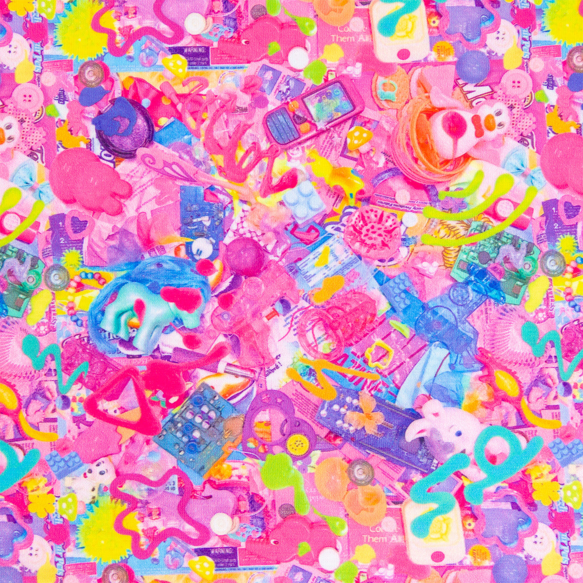 Organdy Sleeve Dress / Primal Pop Pastel | 6%DOKIDOKI WORLDWIDE WEB SHOP