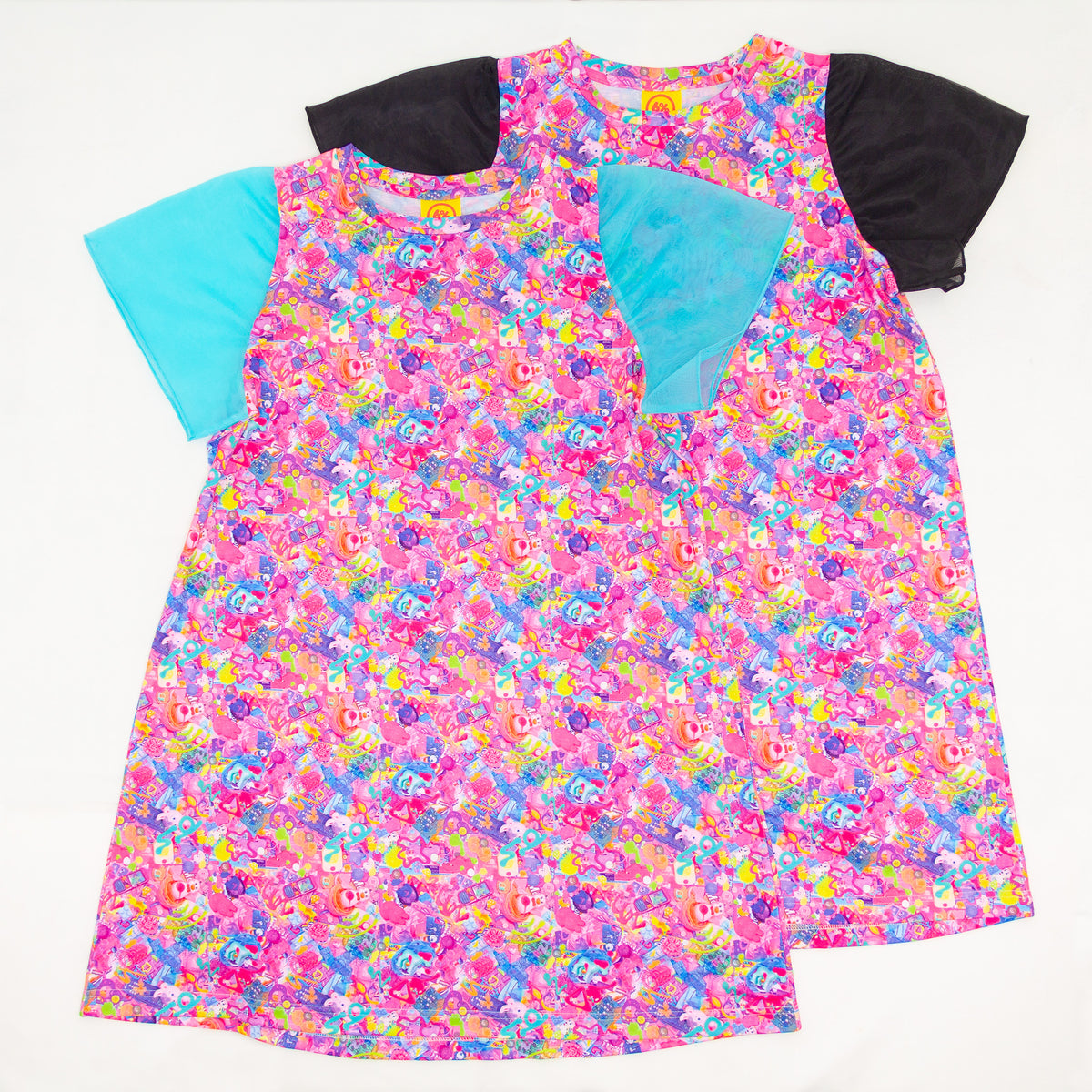 Organdy Sleeve Dress / Primal Pop Pastel | 6%DOKIDOKI WORLDWIDE WEB SHOP