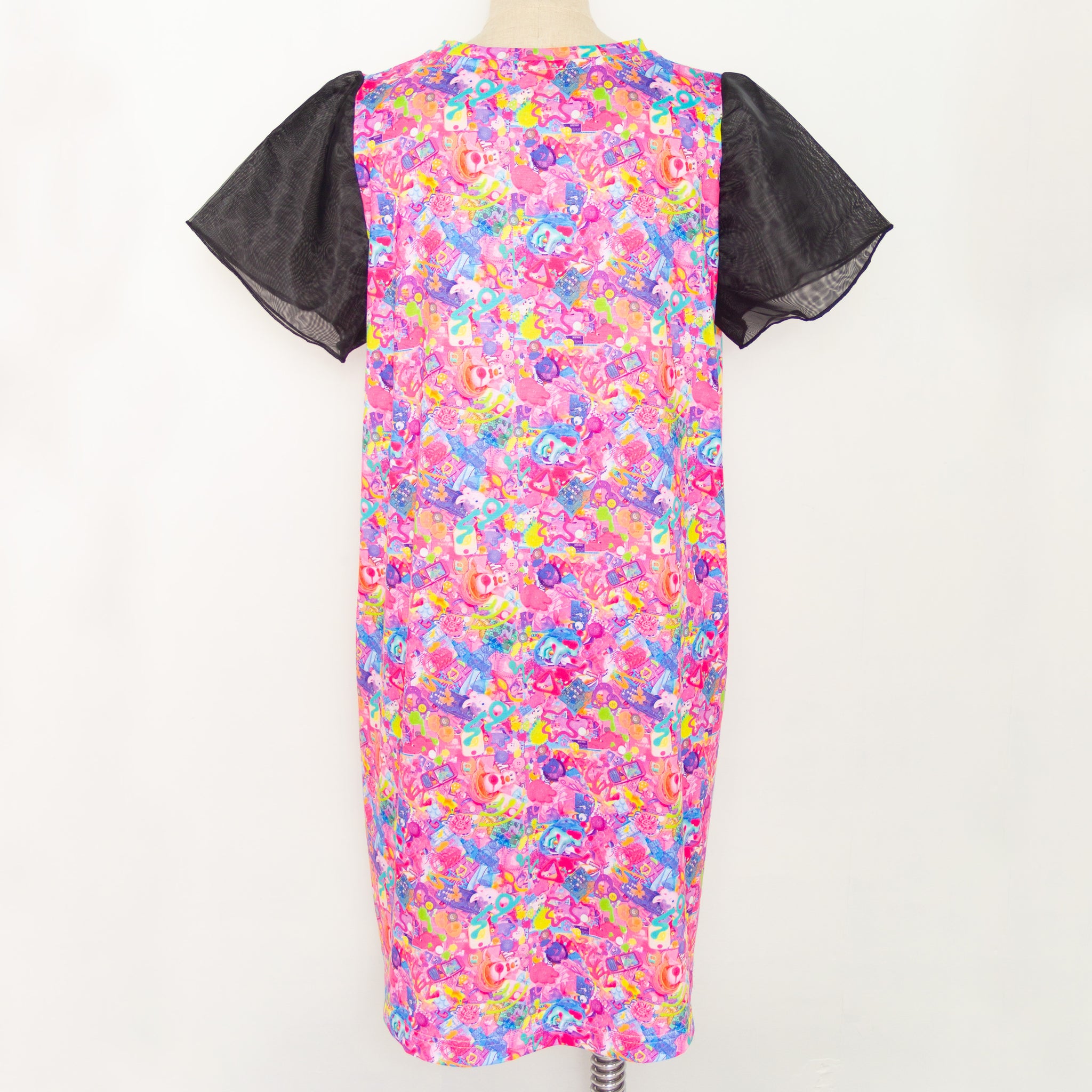 Organdy Sleeve Dress / Primal Pop Pastel | 6%DOKIDOKI WORLDWIDE WEB SHOP