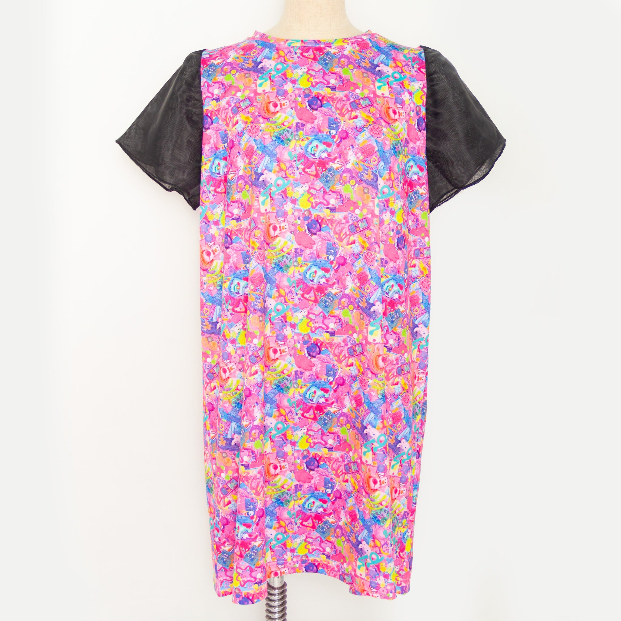 Organdy Sleeve Dress / Primal Pop Pastel | 6%DOKIDOKI WORLDWIDE WEB SHOP